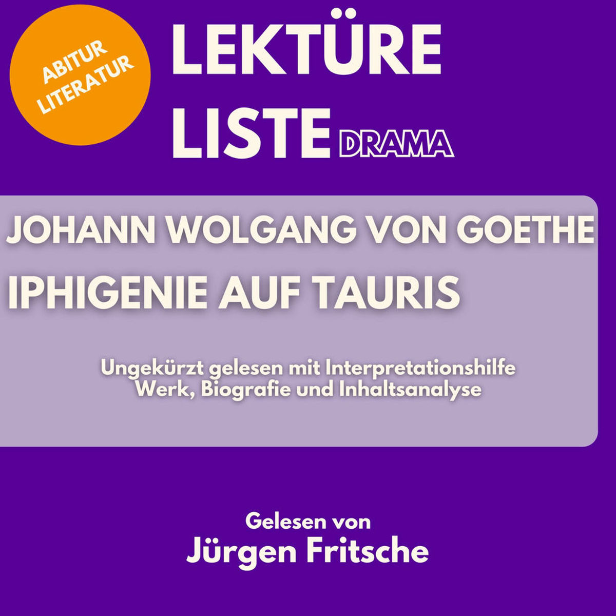 Johann Wolfgang von Goethe: Iphigenie auf Tauris. Ungekürzt gelesen mit Interpretationshilfe | RTL+